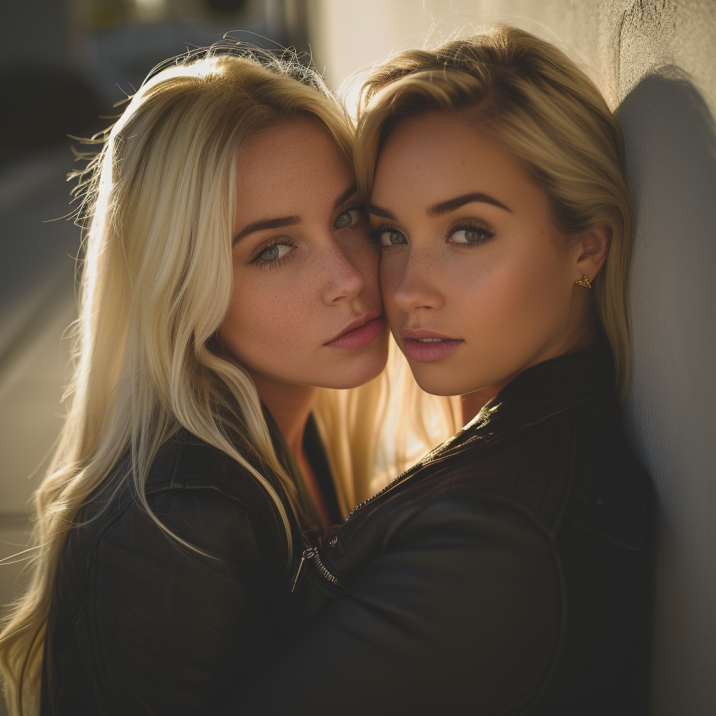 Blonde Elegance: Anna Katharina Block's Captivating Pose in Portrait ...