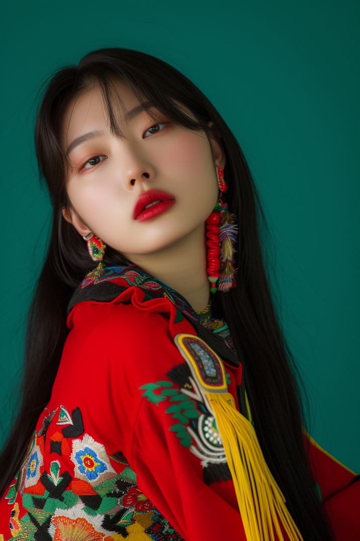 Chen Jiru: Green Aesthetics - a South Korean Goddess in Red and Yellow ...