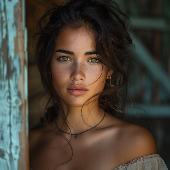 Elina's Ethereal Essence: A Neo-Romantic Portrait of a Native American ...