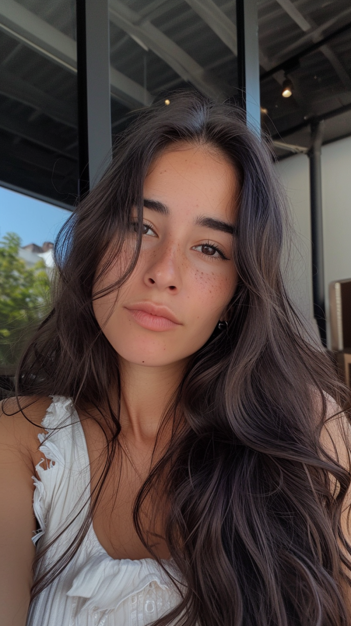 Freckled Elegance: Captivating Portrait of a Turkish Model with Rococo ...