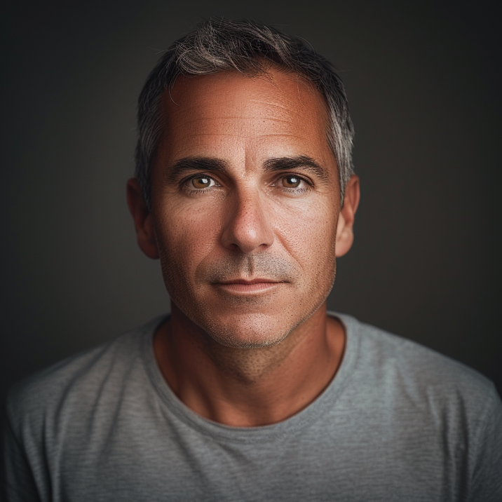 Serious Gaze: A Precisionist Portrait of Older Male Model Anthony ...