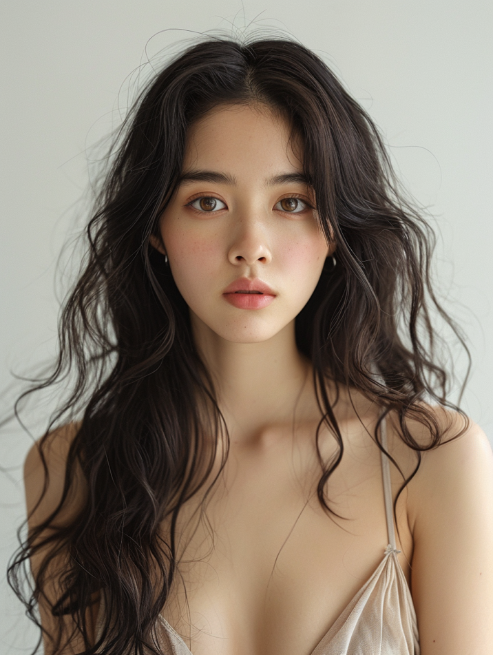 A Glimpse of Elegance: South Korean Underwear Model Embraces Rococo Influence in Polaroid by Ai ...