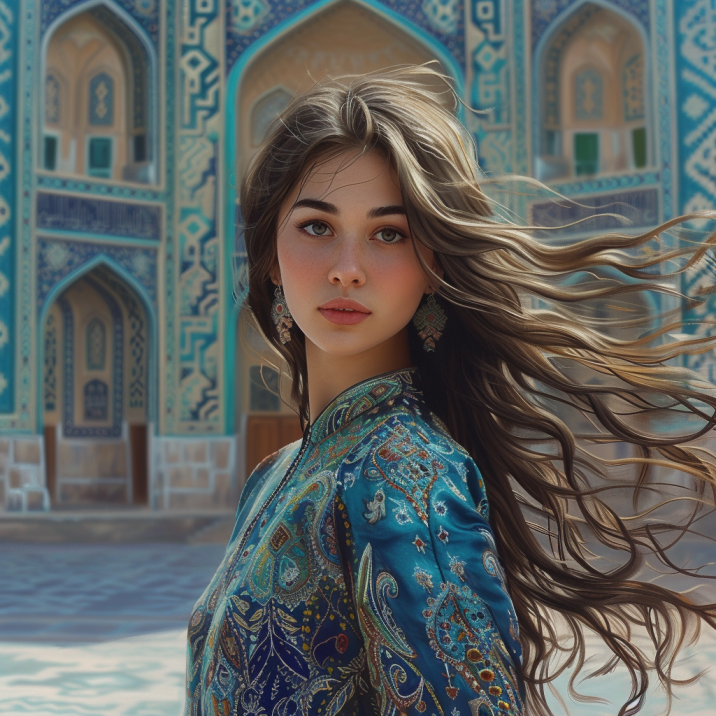 Elina Karimova Uzbek Beauty In Qajar Art Ifoto