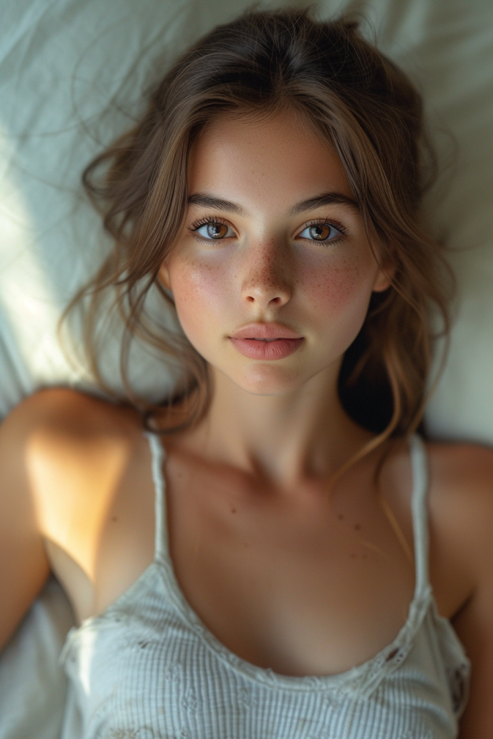 Ethereal Essence: Australian Model Eszter Mattioni Captured in Superflat Photorealism | iFoto