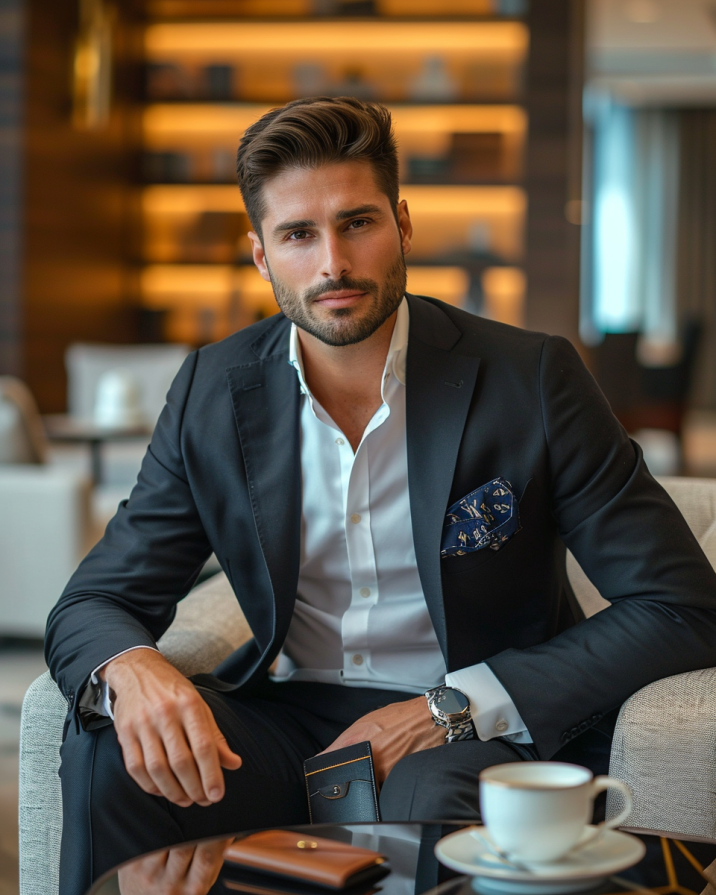 Exquisite Elegance: Alexander Kucharsky, Dubai's Dapper Male Model | iFoto