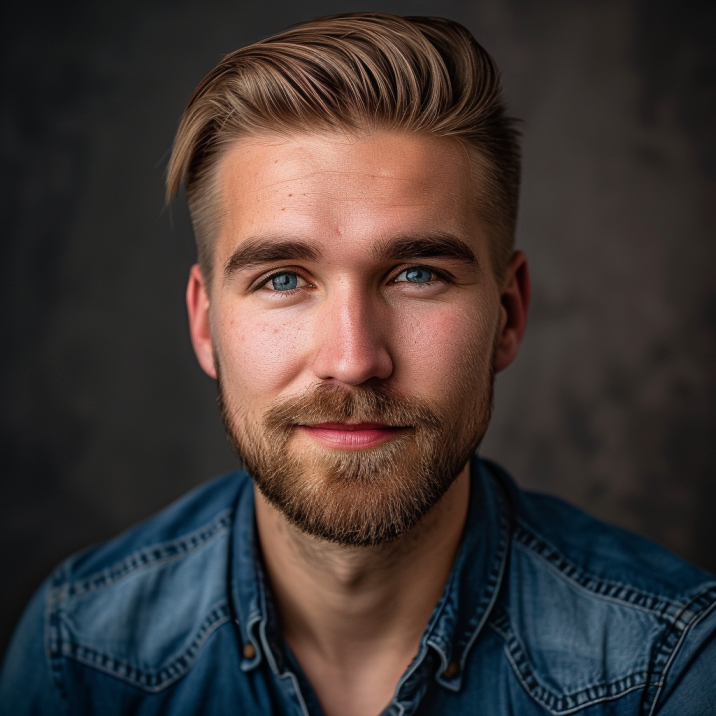 Portrait of Confidence: Dutch Male Model Adam Pijnacker Gracing the ...