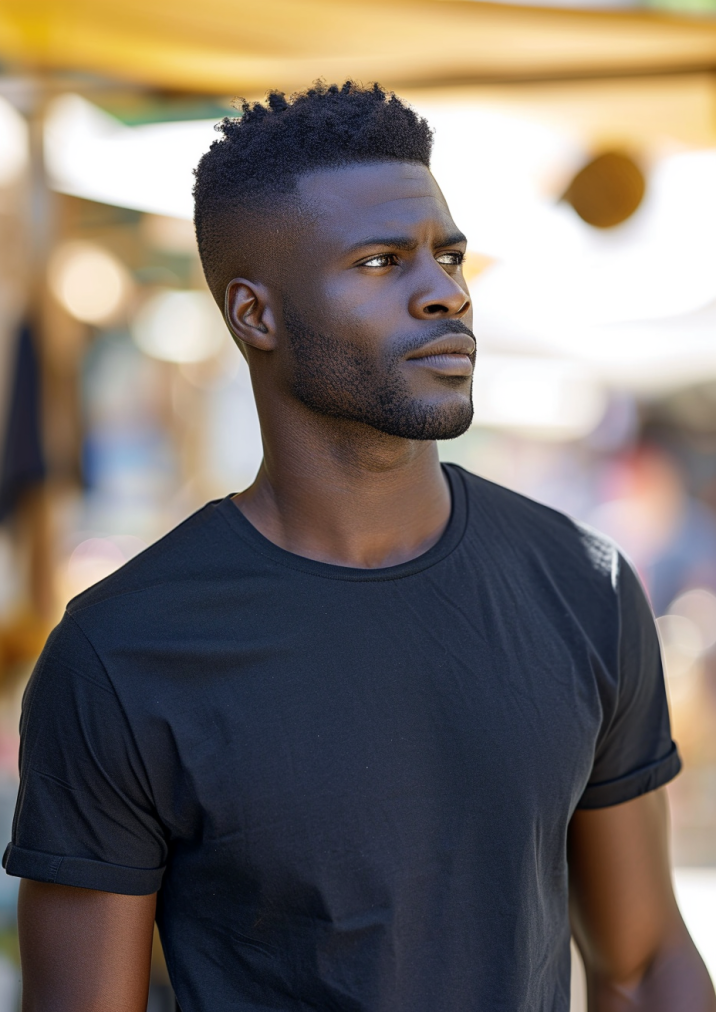 Solemn Strength: Portrait of Bruce Onobrakpeya, Ethiopian Male Model ...